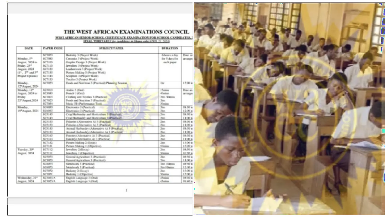 2024 WASSCE to Start on August 5: Get the Timetable Here – GH EDUCATE