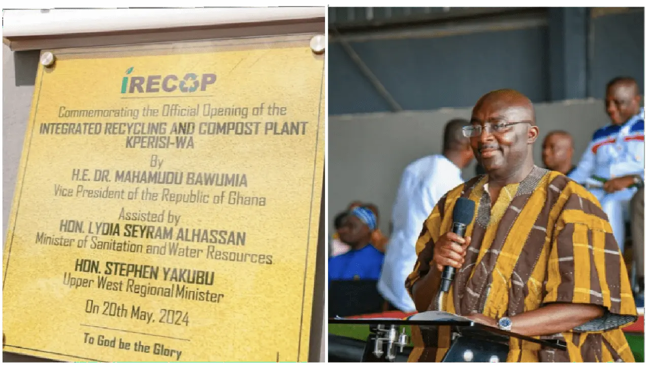 Dr. Bawumia Commissions IRECOP and Medical Waste Treatment Facility in Kperiha, Upper West ...