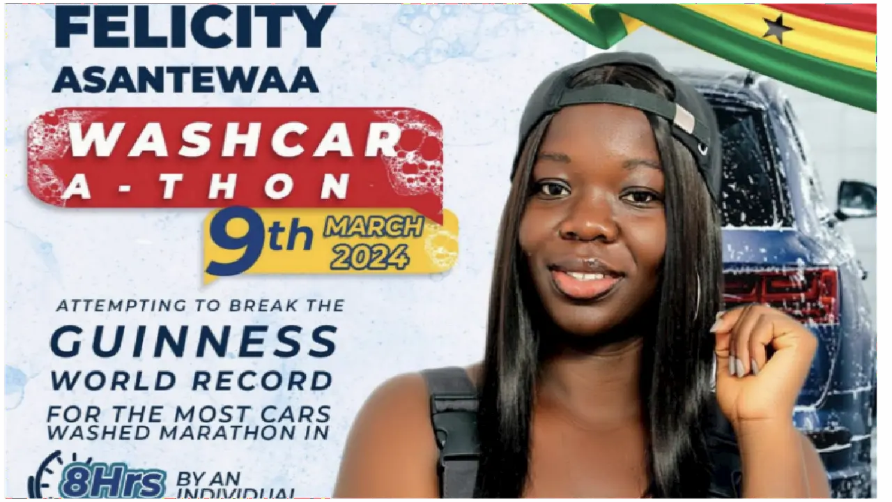 Felicity Asantewaa from Ghana Breaks the Guinness World Record for the ...
