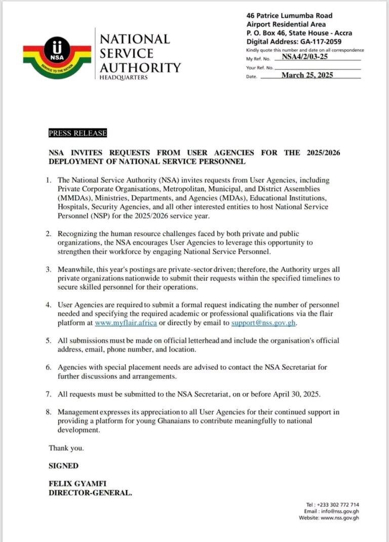 NSA Invites Requests from User Agencies for 2025/2026 NSP Deployment ...