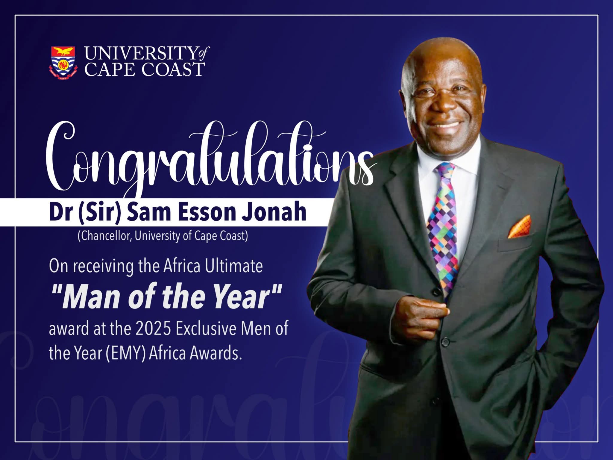 Sir Sam Jonah, UCC Chancellor, Receives Africa’s Ultimate “Man of the ...