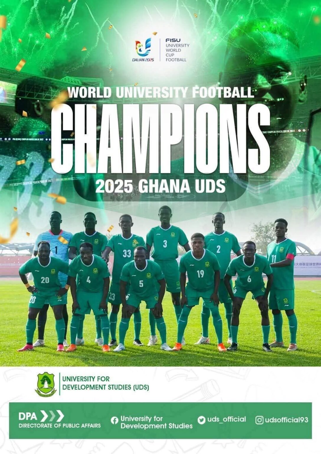 University for Development Studies (UDS) Crowned Champions in FISU ...