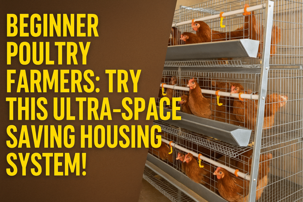 Beginner Poultry Farmers: Try This Ultra-Space Saving Vertical Housing ...